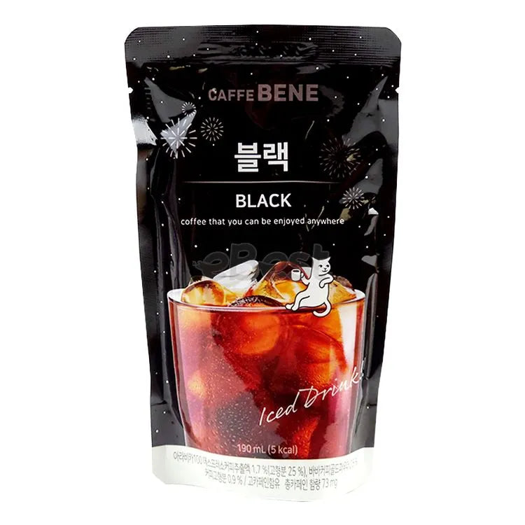 CAFFE BENE BLACK COFFEE POUCH 190 ML — Premium Co Groceries