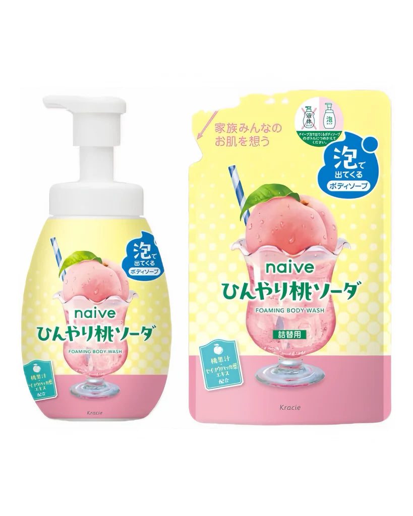 KRACIE NAIVE COOL PEACH SODA FOAMING BODY SOAP - 600 ML — Premium Co ...