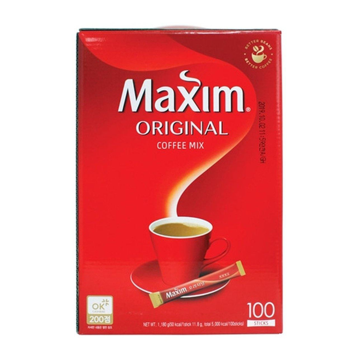 MAXIM ORIGINAL COFFEE MIX BOX SALE 100 STICKS — Premium Co Groceries