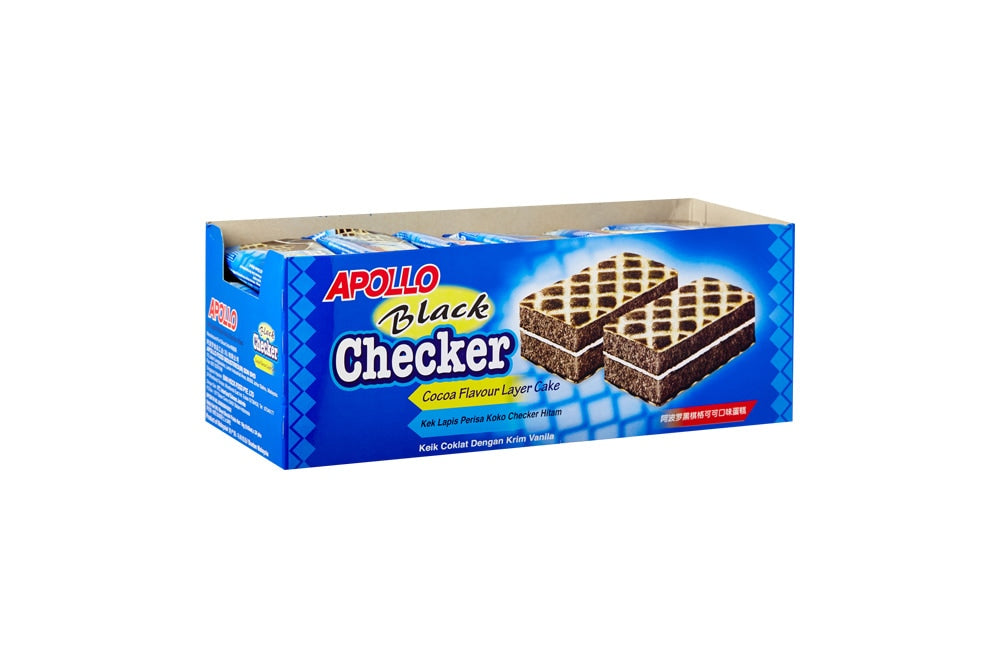 APOLLO BLACK CHEKER COCOA FLAVOUR LAYER CAKE 432 G — Premium Co Groceries