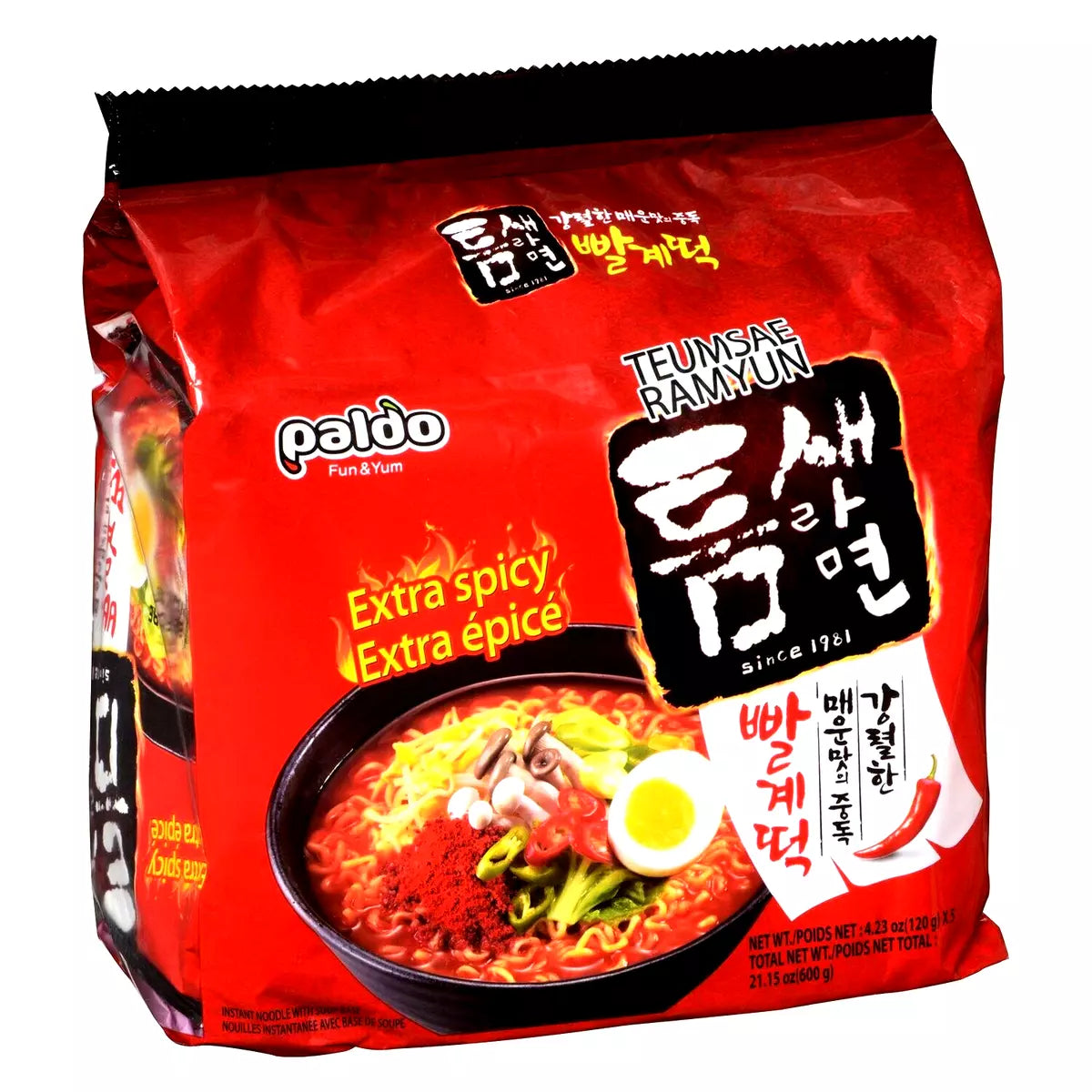 PALDO TEUMSAE RAMEN INSTANT NOODES 120 G* 5 — Premium Co Groceries
