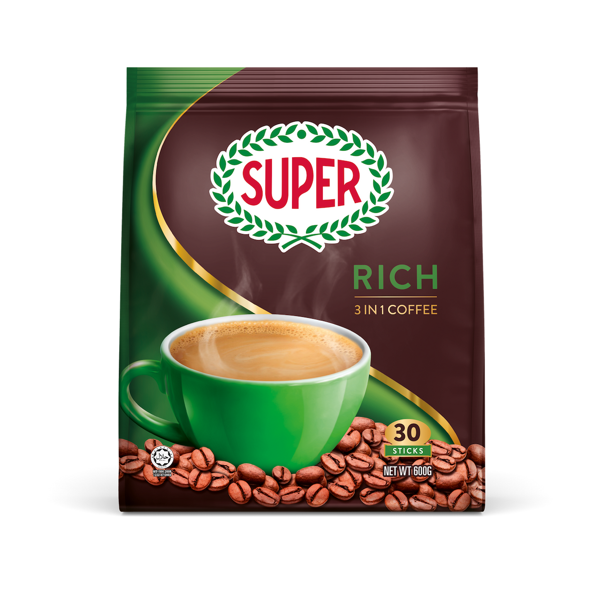 SUPER 3IN1 COFFEE RICH 30 STICKS 500 G — Premium Co Groceries