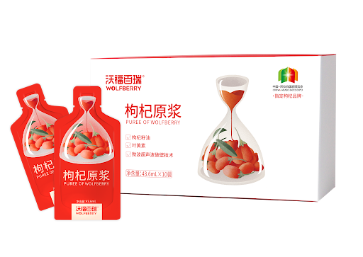 WOFU BAIRUI WOLFBERRY RED GOJI PUREE OF WOLFBERRY - 10*43.6 ML ...