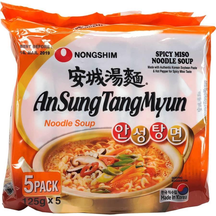 NONGSHIM SOUP NOODLE ANSUNGTANG MYUN 125 G*5 — Premium Co Groceries