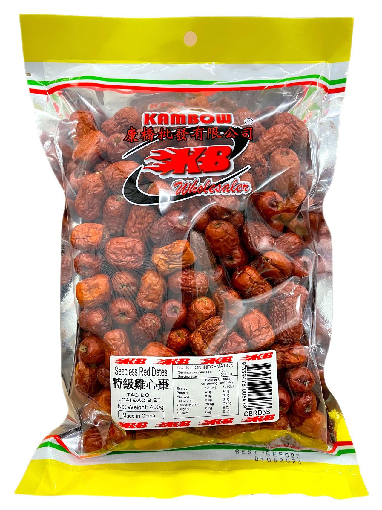 KAMBOW SEEDLESS RED DATES SMALL 400 G — Premium Co Groceries
