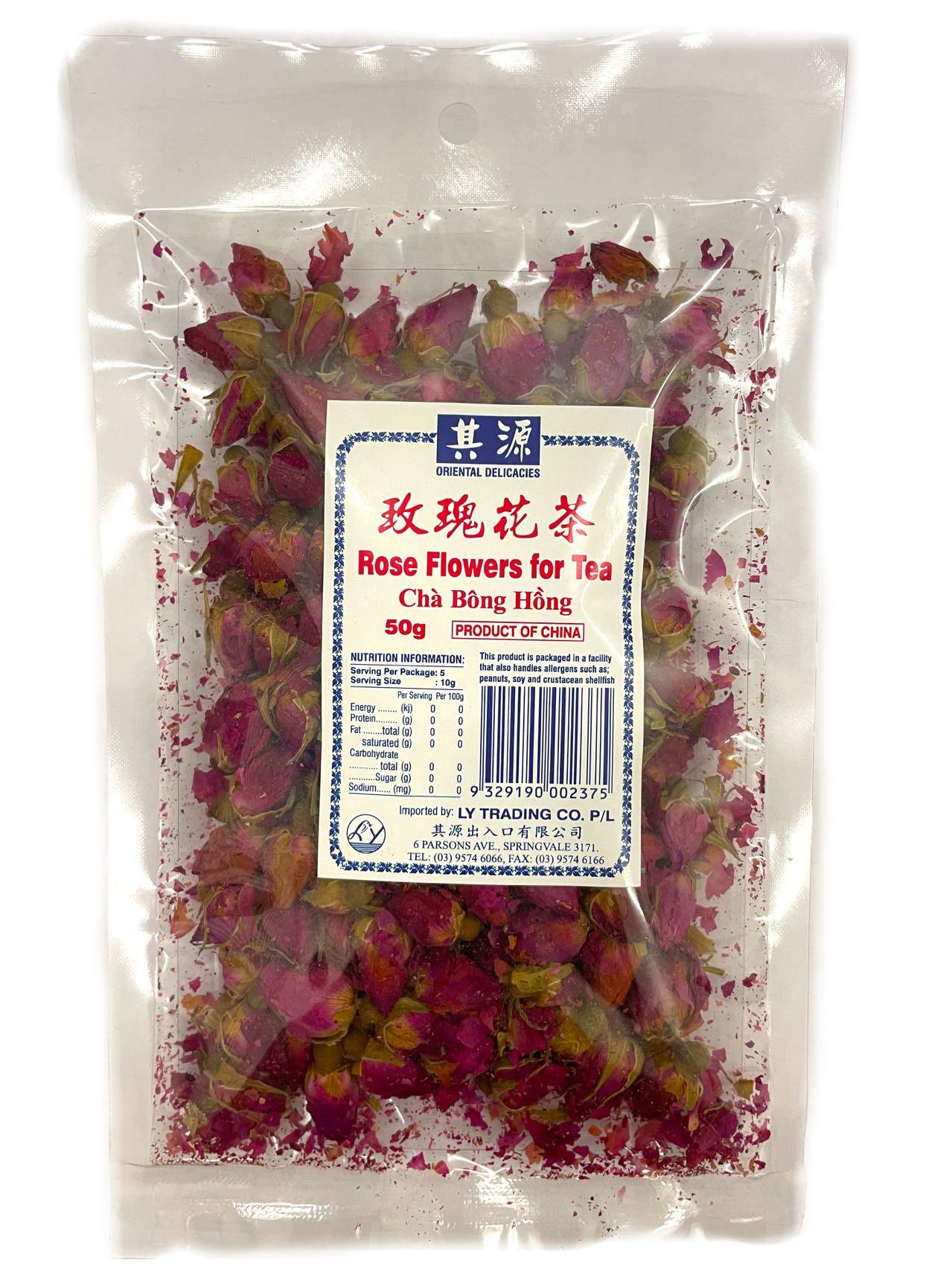 ORIENTAL DELICACIES ROSE FLOWERS FOR TEA 50 G — Premium Co Groceries